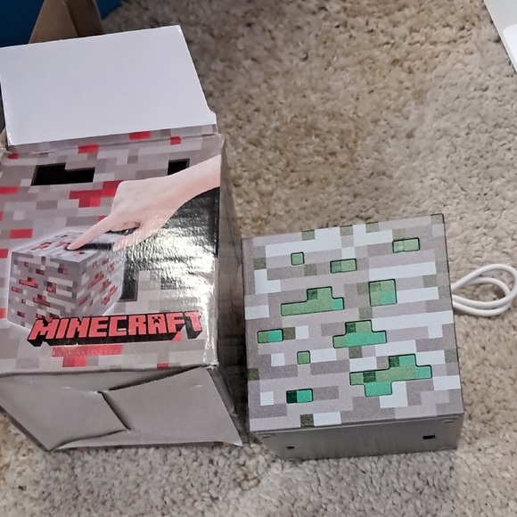 Accents | Nwt Minecraft Redstone Ore Night Light Green | Poshmark